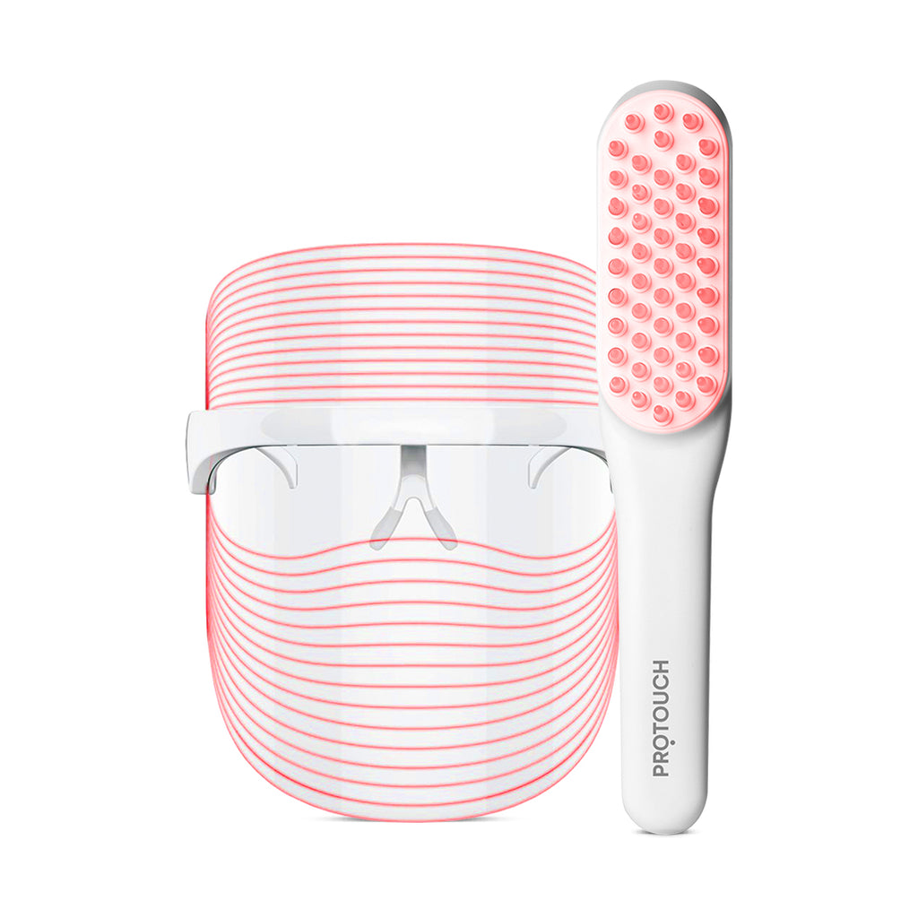 Salon at Home Combo (LED Face Mask + LED Comb) – Protouch